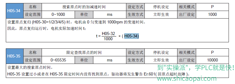 【实操派】汇川伺服Er.601-Er601回原点失败H05-34 H05-35。苏州实操派PLC培训-专注于汇川技术PLC产品培训 - Powered by Discuz!